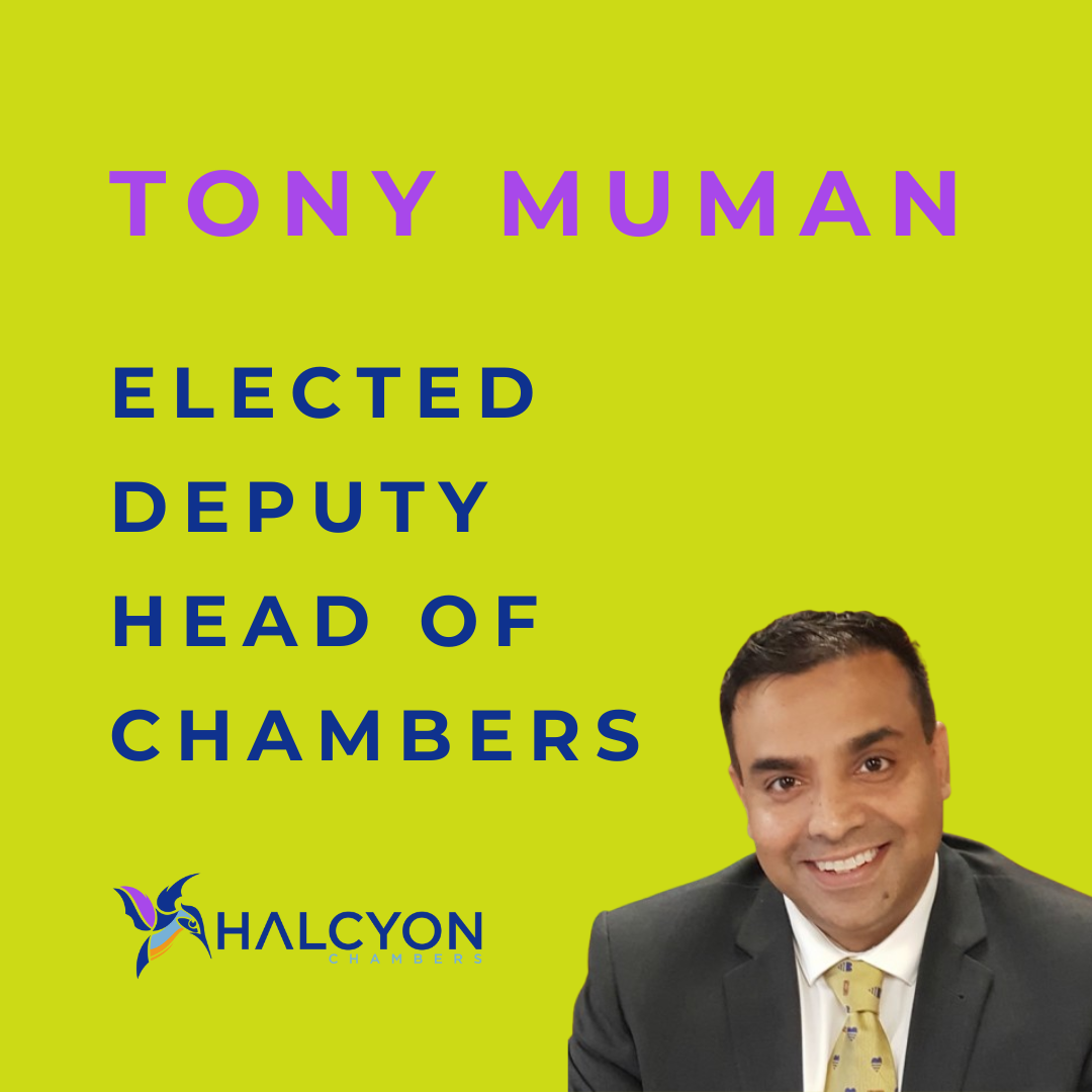 Tony Muman - Deputy Head of Chambers - Halcyon Chambers